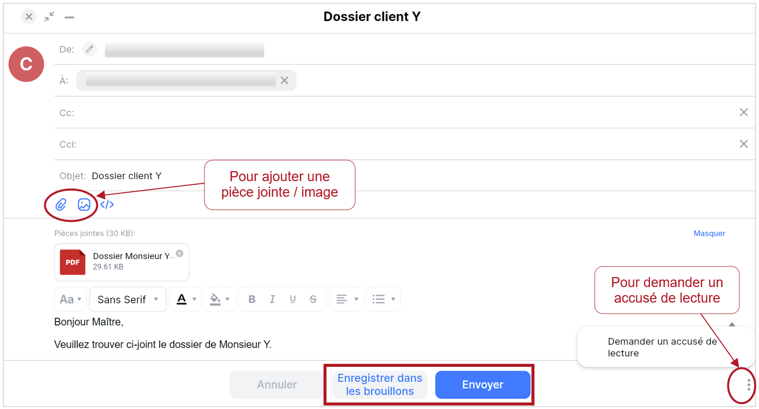 Comment rédiger un nouveau message ? – Conseil national des barreaux