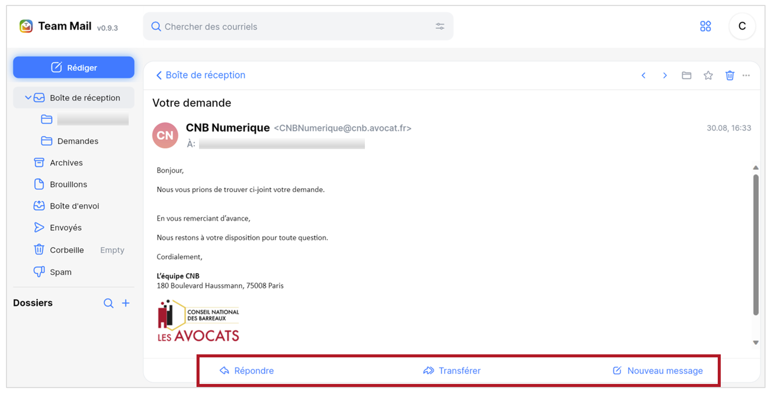 Comment répondre à un mail / transférer un mail ? – Conseil national ...